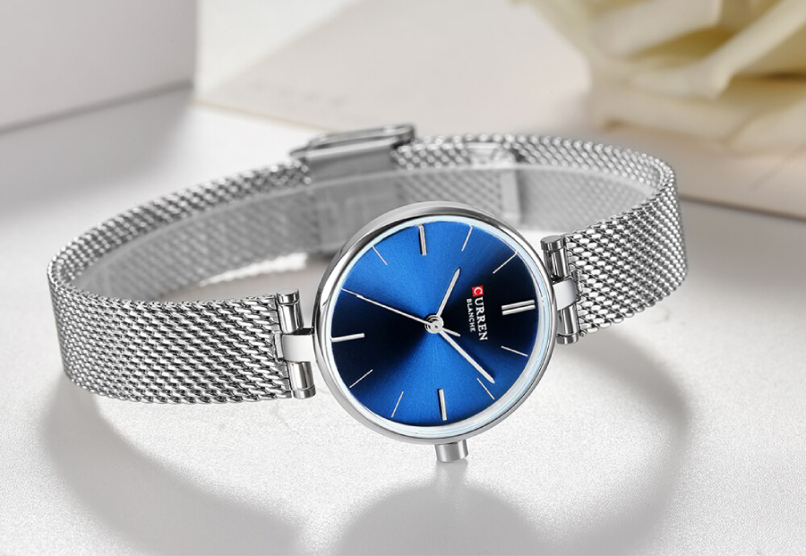 Curren Dama 9038 Plata / Azul – Gremesi