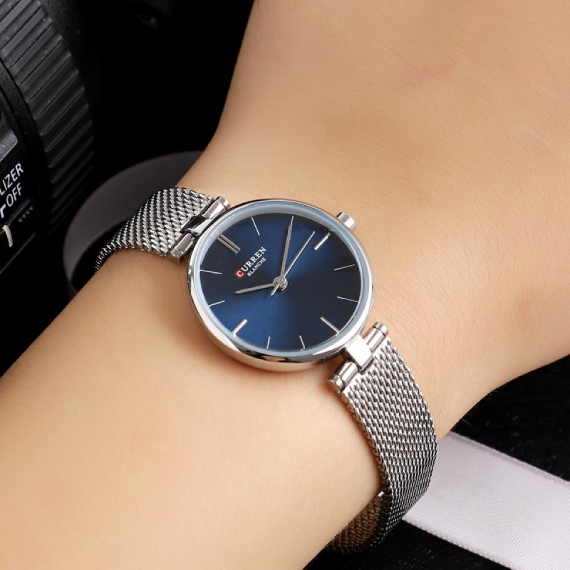 Curren Dama 9038 Plata / Azul – Gremesi